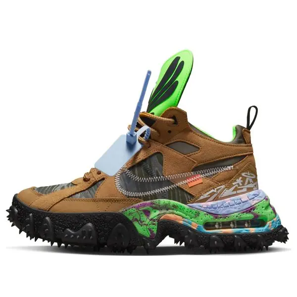 Nike X Off-white Air Terra Forma "wheat" High Top Sneakers - Brown/grey/green