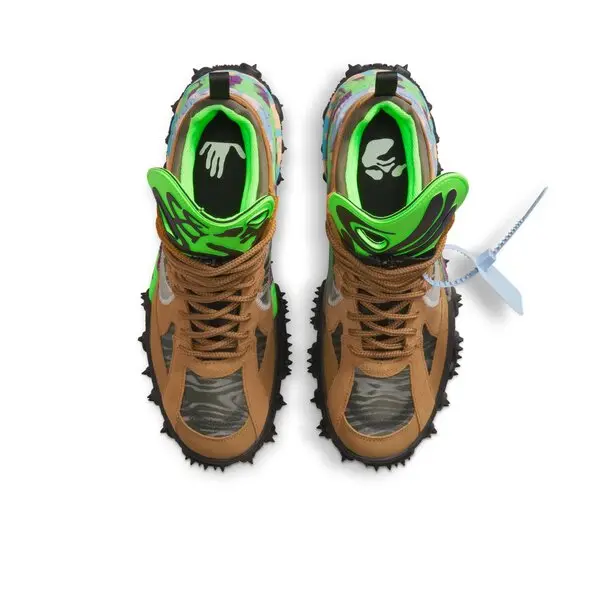 Nike X Off-white Air Terra Forma "wheat" High Top Sneakers - Brown/grey/green