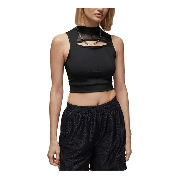 JORDAN Air Sport Crop Top - Black