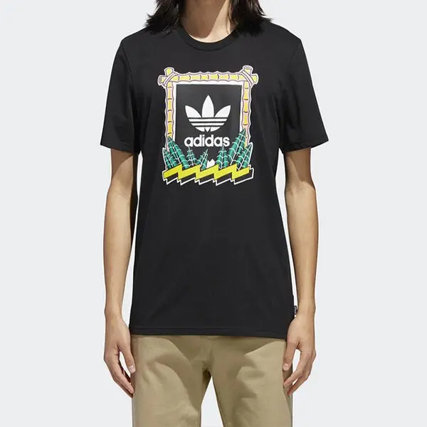 Adidas Originals Sports Loose Breathable Short Sleeve - Black