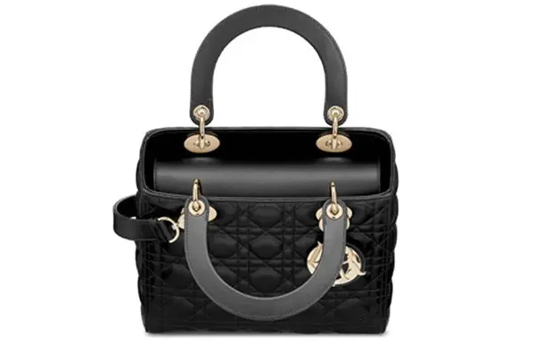Dior Lady Bag In Lambskin - Black