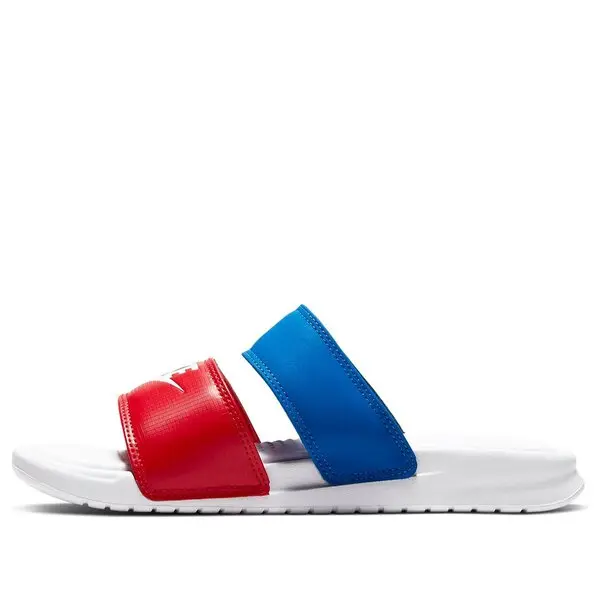 Nike Benassi Duo Ultra Slide Sandals - Whiteredblue