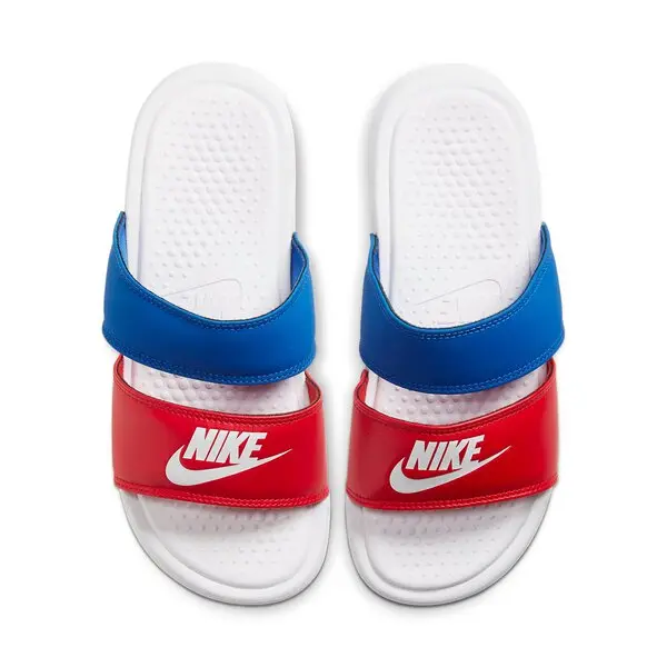 Nike Benassi Duo Ultra Slide Sandals - Whiteredblue