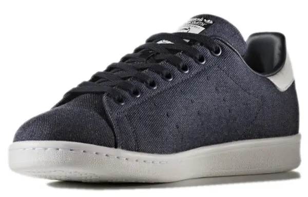 Adidas Stan Smith Denim Low Top Sneakers - Blue/white