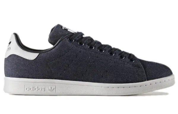 Adidas Stan Smith Denim Low Top Sneakers - Blue/white