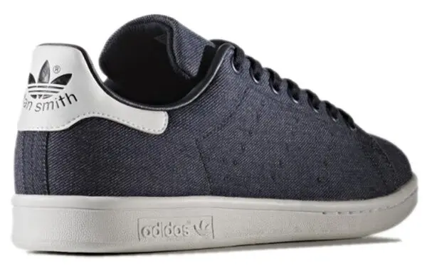 Adidas Stan Smith Denim Low Top Sneakers - Blue/white
