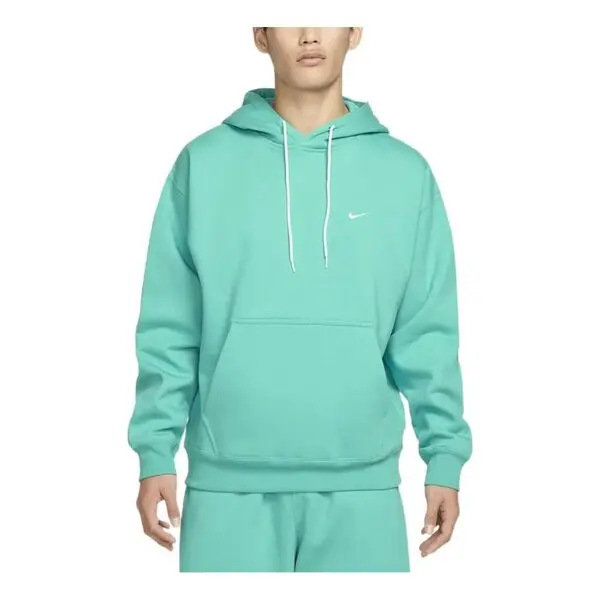 Nike Fw22 Solo Swoosh Hoodie 'teal - Teal/white