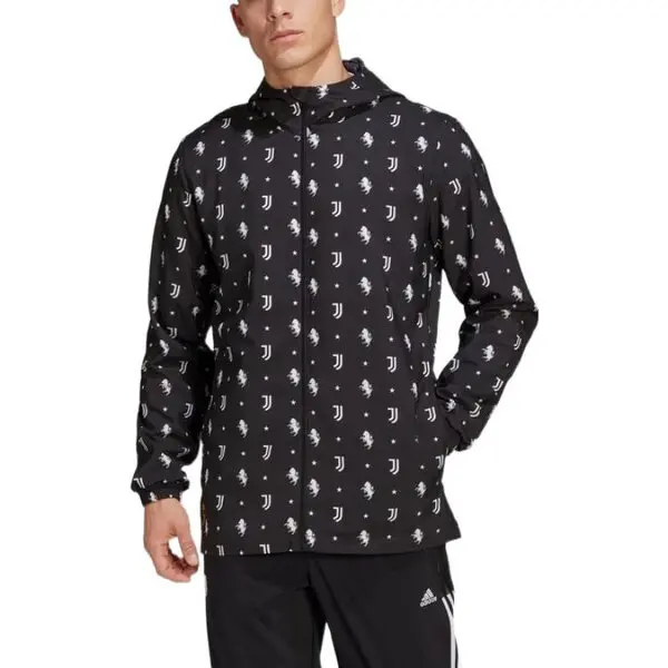 Adidas Ss22 Full Print Long Sleeve Hooded Jacket