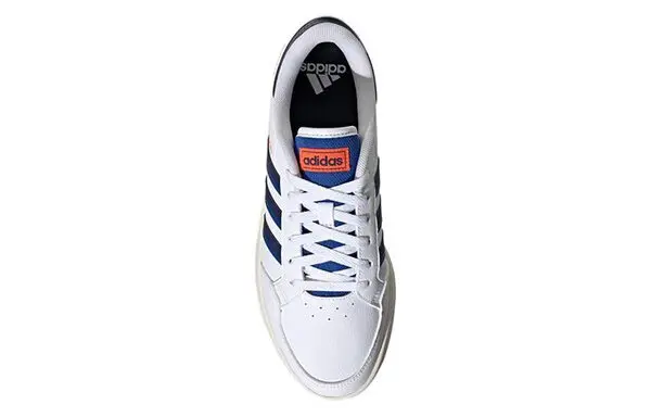 Adidas Hoops 2.0 Lace-up Sneakers - White/navy