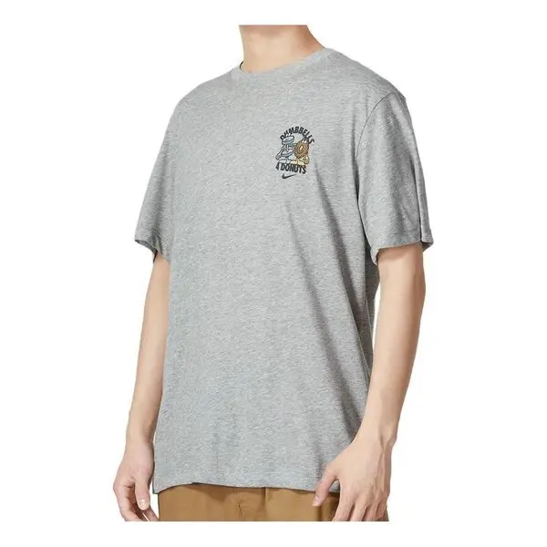Nike Dumb-bell T-shirt 'grey - Grey/multi-color