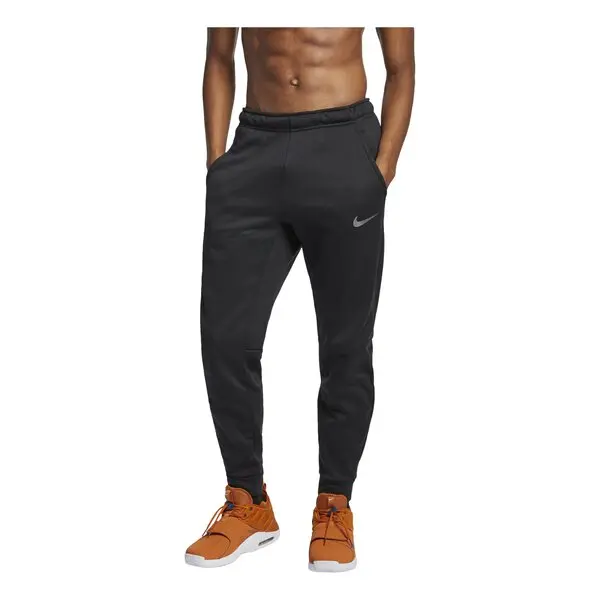 Nike Thermatapered Fleece Lined Training Quick Dry Long Pants - Black