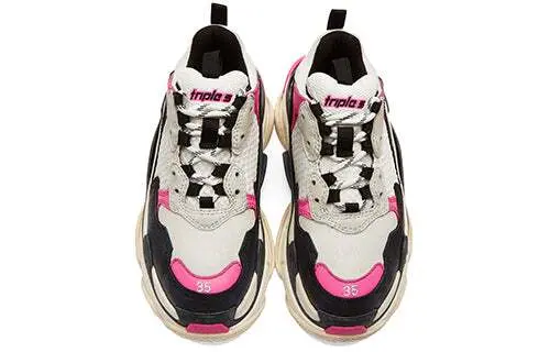 Balenciaga Triple S Trainer - Black/white/pink