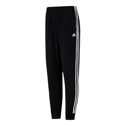 Adidas 3s Jog Tp Tri Stripe Splicing Bundle Feet Sports Pants/trousers/joggers Autumn - Black