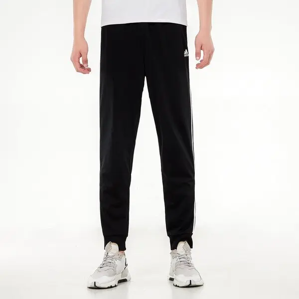Adidas 3s Jog Tp Tri Stripe Splicing Bundle Feet Sports Pants/trousers/joggers Autumn - Black