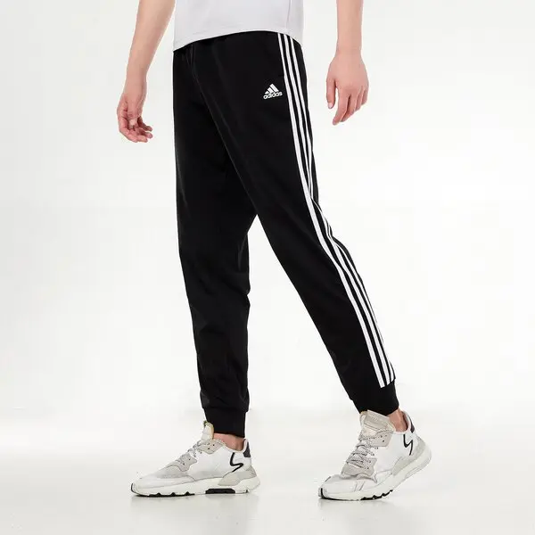 Adidas 3s Jog Tp Tri Stripe Splicing Bundle Feet Sports Pants/trousers/joggers Autumn - Black