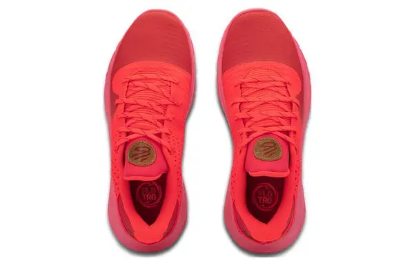 Under Armour Curry 4 Low Flotro Athletic Sneakers - Red/pink