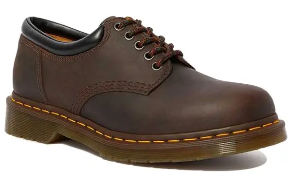 Dr. Martens 8053 Crazy Horse Leather Lace-up Shoes - Dark Brown