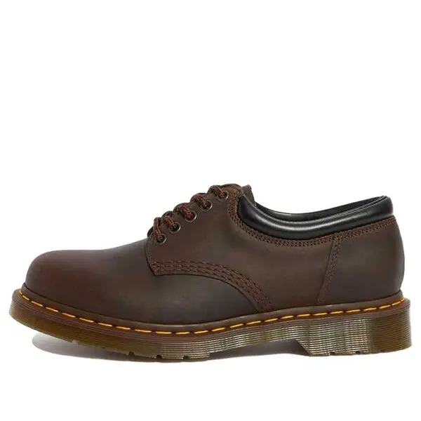 Dr. Martens 8053 Crazy Horse Leather Lace-up Shoes - Dark Brown