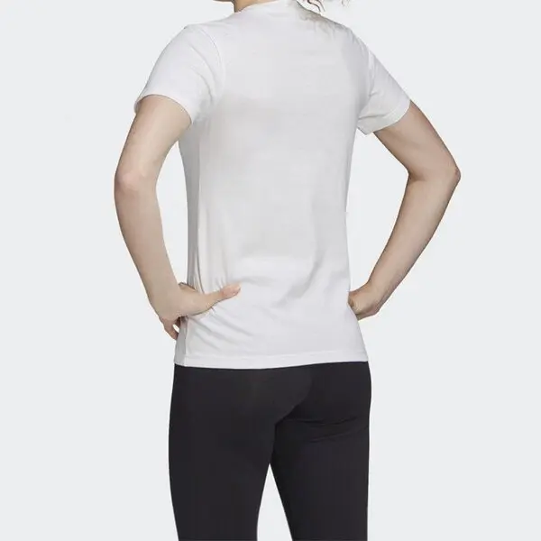 Adidas Round Neck Short Sleeve Tee With Logo Detail