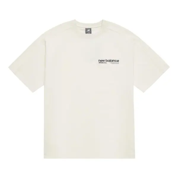 NEW BALANCE Wordmark Logo T-shirt - White