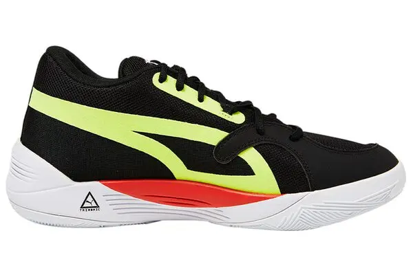PUMA Trc Blaze Court Sneakers - Black/orange/green