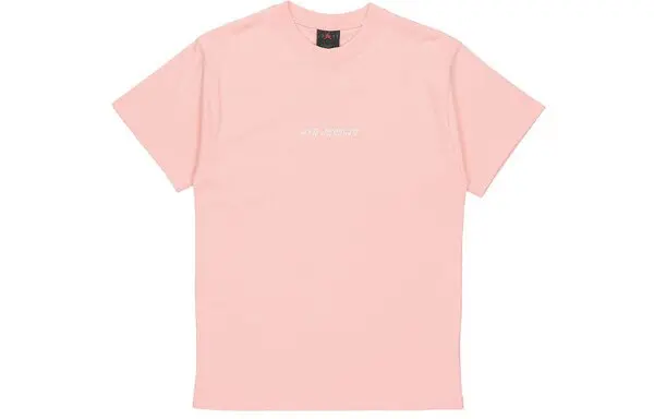 JORDAN Large Logo Sports Round Neck Short Sleeve - Orange