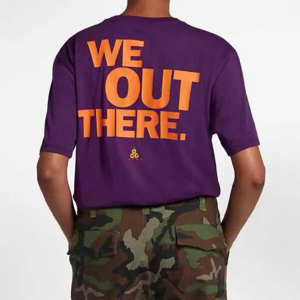 Nike We Out There." Short Sleeve Tee