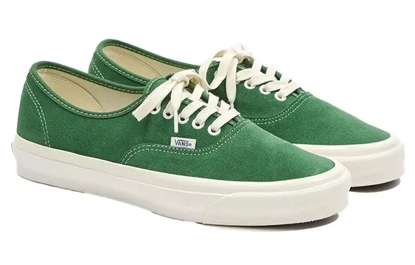 VANS Og Authentic Lx "juniper" Suede Lace-up Sneakers - Green