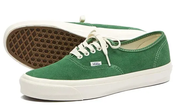 VANS Og Authentic Lx "juniper" Suede Lace-up Sneakers - Green