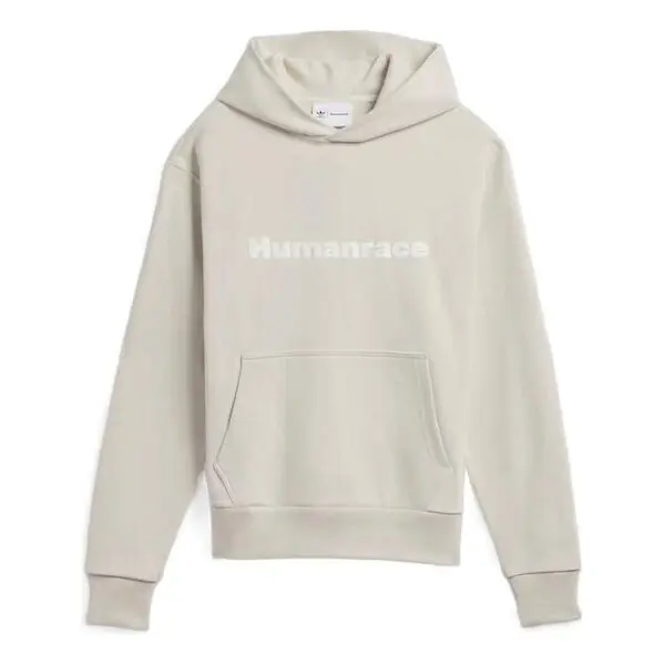 Adidas X Pharrell Humanrace Logo Hoodie 'aluminium
