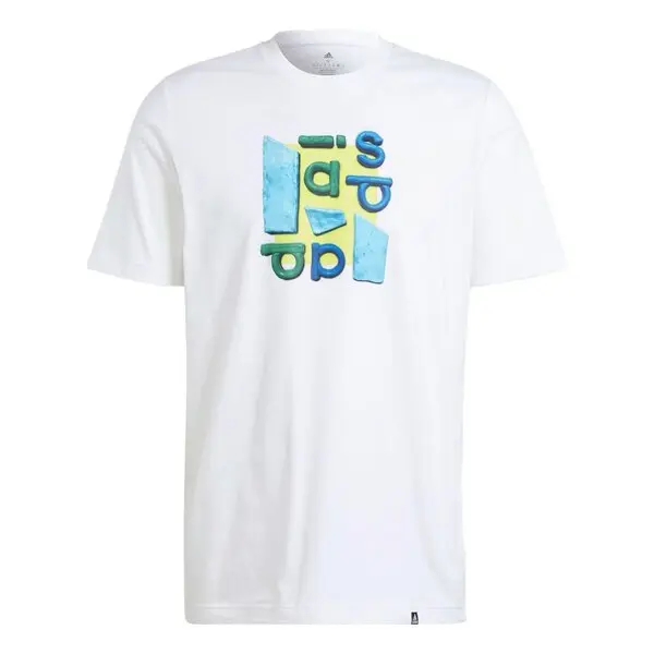 Adidas Photo Real Two-tone T-shirt 'white Blue - White/blue