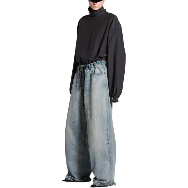 Balenciaga Oversized Baggy Distressed Jeans