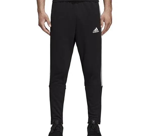 Adidas Stripe Printing Training Sports Long Pants - Black
