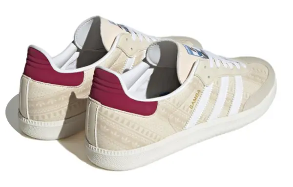 Adidas Samba Sneakers - Cream/white/red