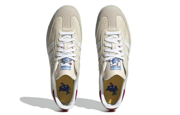 Adidas Samba Sneakers - Cream/white/red