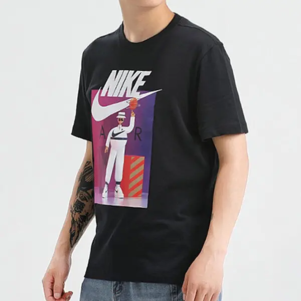 Nike Printing Short Sleeve 'airman Futura - Black