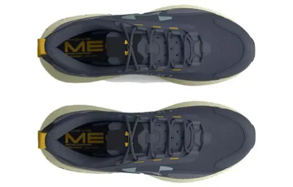 Under Armour Hovr Mega 2 Mvmnt Athletic Sneakers - Downpour Grey/lemon Ice/metallic Harbor Blue