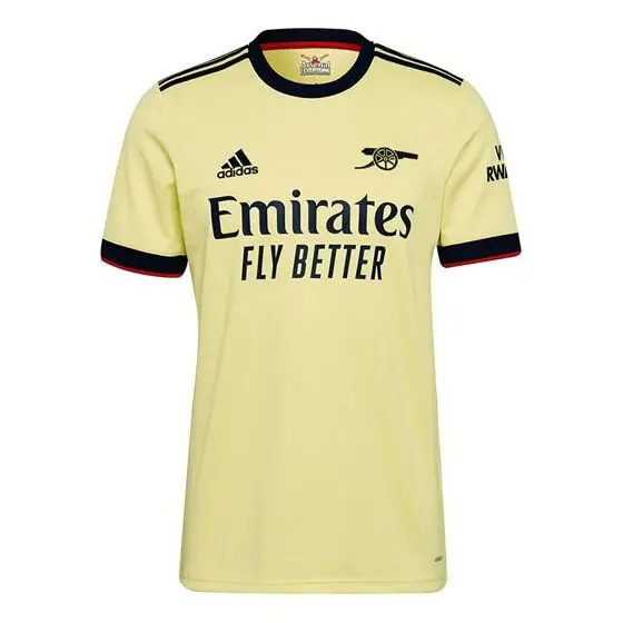 Adidas Arsenal Football Club Short Sleeve Jersey - Yellow