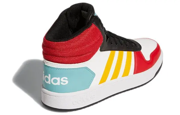 Adidas Hoops 2.0 Mid Sneakers - White/black/red