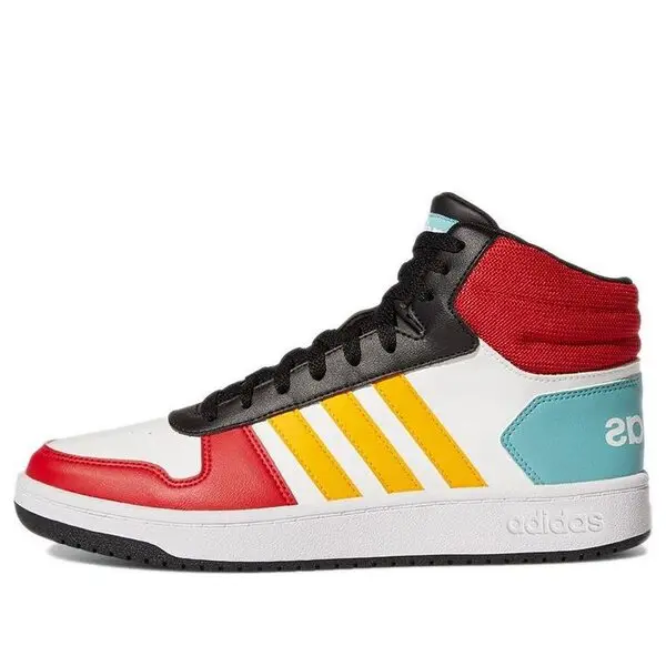 Adidas Hoops 2.0 Mid Sneakers - White/black/red