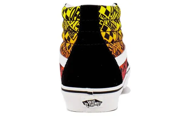 VANS Sk8-hi "logo Flame" High Top Sneakers - Blackyellow