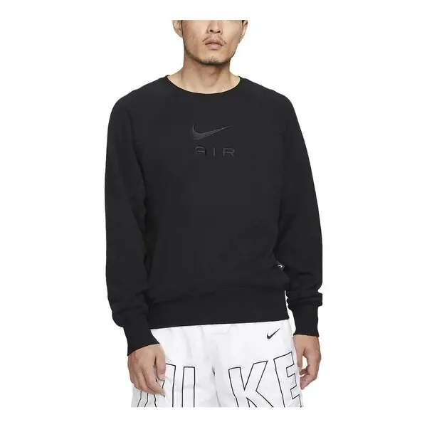 Nike Air French Terry Crew Sweatshirt - Black/black
