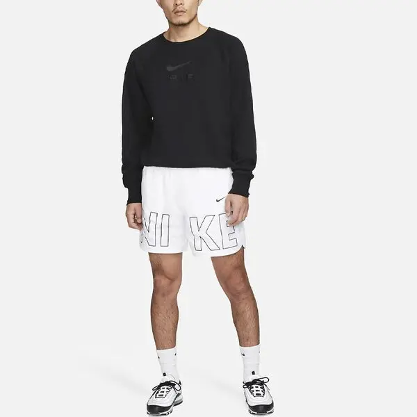 Nike Air French Terry Crew Sweatshirt - Black/black