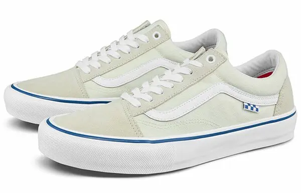 VANS Skate Old Skool Checkerboard Low Top Sneakers - Creamy