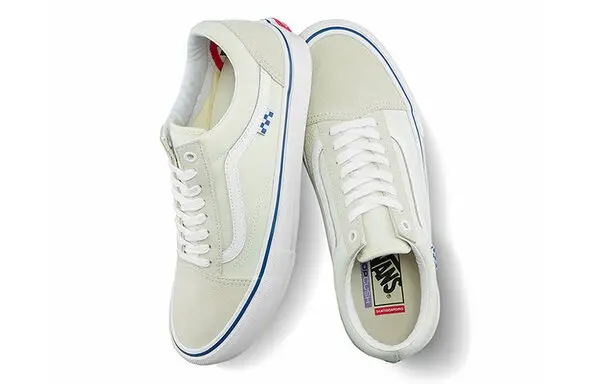 VANS Skate Old Skool Checkerboard Low Top Sneakers - Creamy