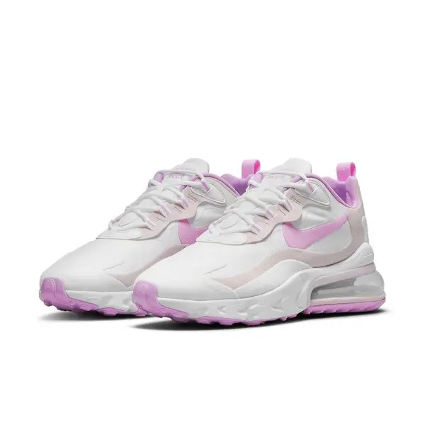 Nike Max 270 React Sneakers - White/fuchsia Glow/platinum Violet
