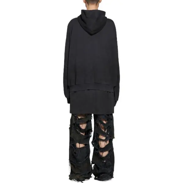 Balenciaga Diy College Hoodie - Black