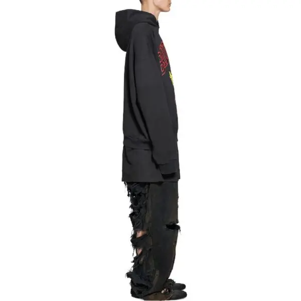 Balenciaga Diy College Hoodie - Black