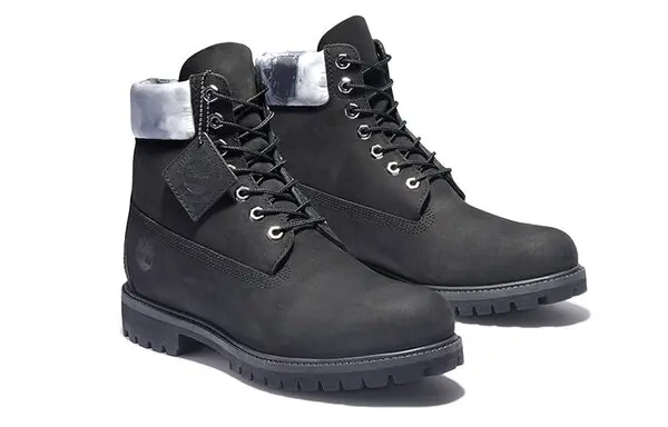 Timberland Premium 6 Inch Waterproof Boots - Black/white/grey