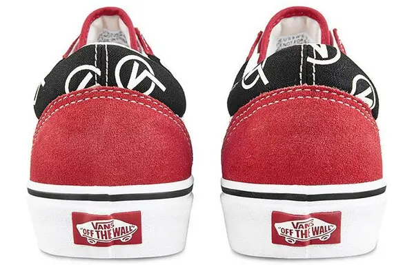 VANS Old Skool Vlogo Sneakers - Black/red